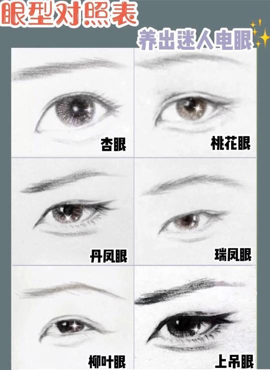 眼睛形状眼型对照表 伤感说说吧