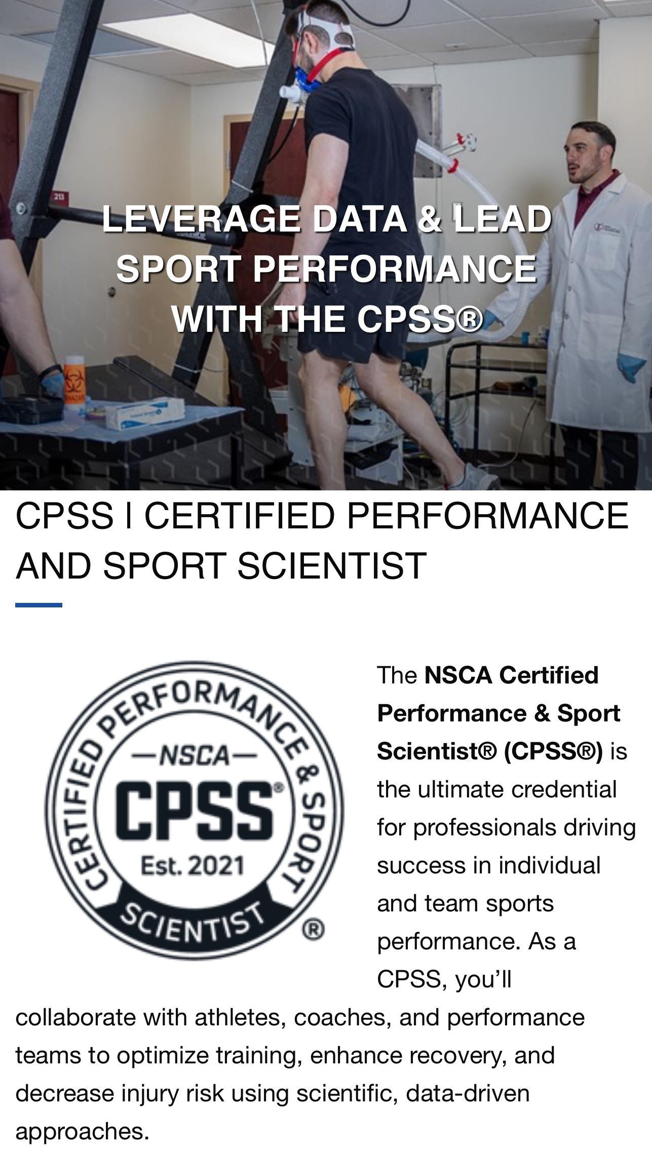 Crazy Joey 的想法: NSCA-CPSS 认证介绍与解析 | 1. 认证背景与设计初衷NSCA-CPSS（Certified ...