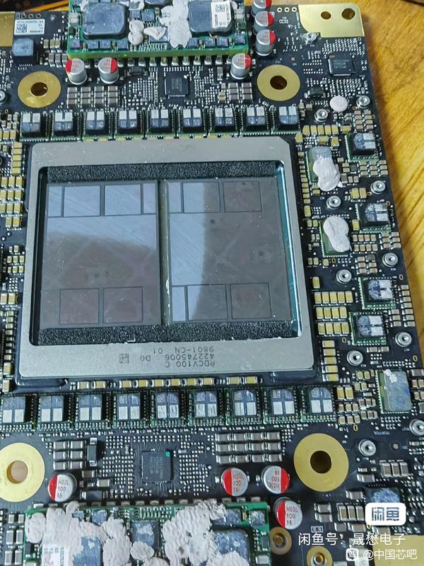 SPEED 的想法: 国内目前公开的最大的芯片封装 | 910C的板卡，看起来和传闻的差不多，两块910B通过chiplet技术封装在一起，而且两个芯粒的大小不完全一样，应该两个部分封装的内部 ...