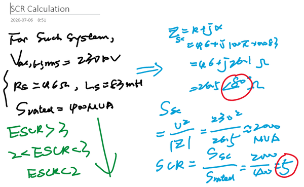 Payton Sun 的想法: 关于高压直流输电短路比（short-circuit ratio, SCR）的计算方法。 - 知乎