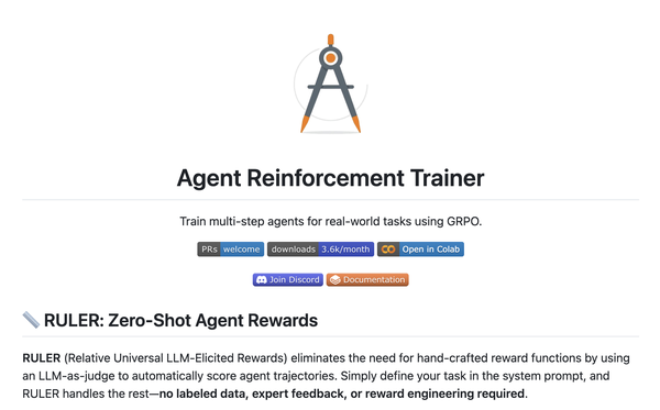 安小强 的想法: 训练AI Agent的新利器，让你的Agent更稳定 | ART（Agent Reinforcement Trainer），2.3k⭐，支持对 Qwen… - 知乎