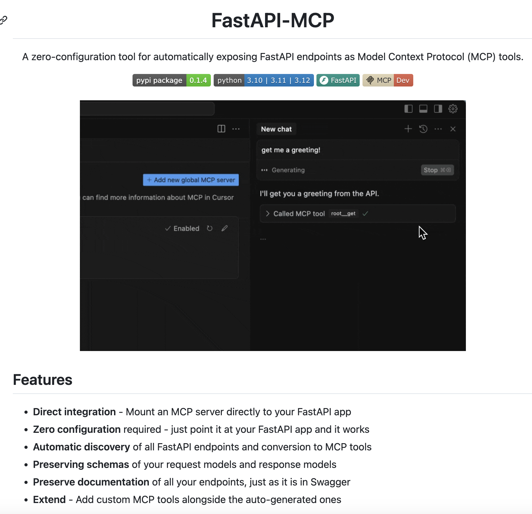 tomsheep 的想法: fastapi和mcp互转 | 非常巧，今天看到两个互为逆运算的项目:1. 一个是把fastapi转成mcp：链接 ...