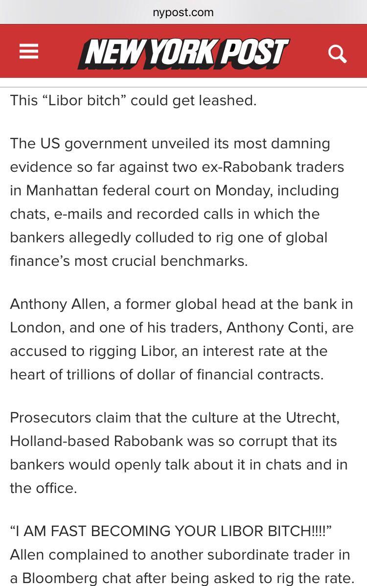 2012 年发生的 Libor 操纵丑闻究竟是怎么回事儿？ - 知乎