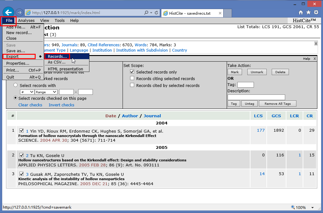 文献引文分析利器 HistCite 详细使用教程暨 HistCite Pro 首发页面 - 知乎