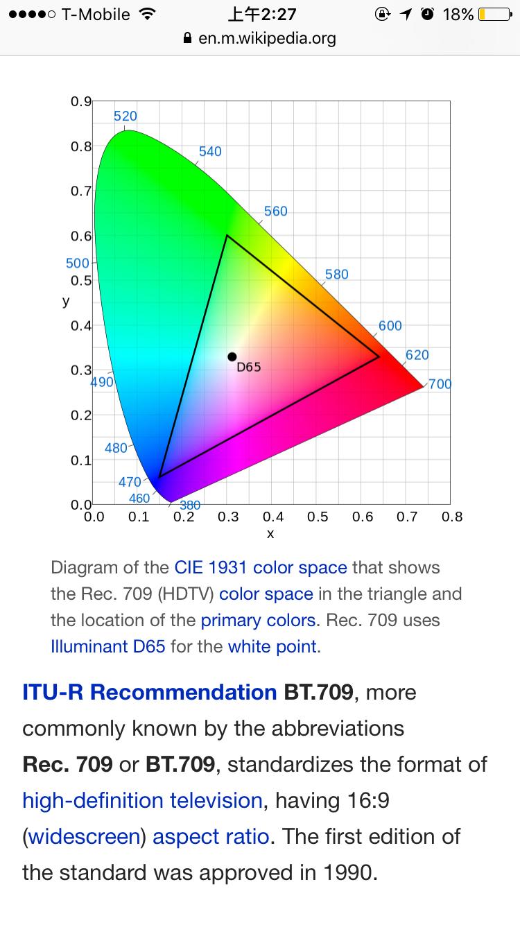 Raw、Log、Rec.709有什么区别？ - 色彩空间 - 知乎
