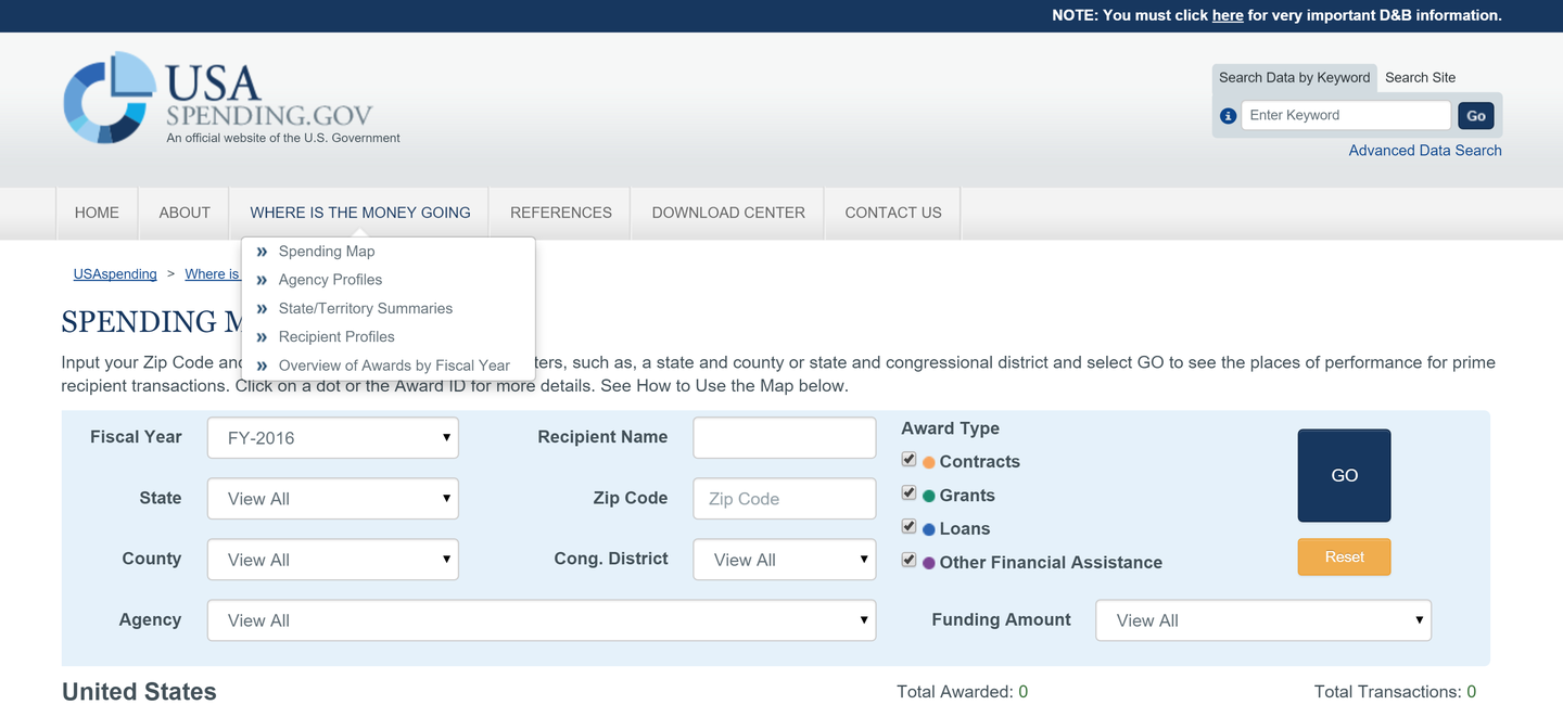 网站推荐：USA Spending - 知乎
