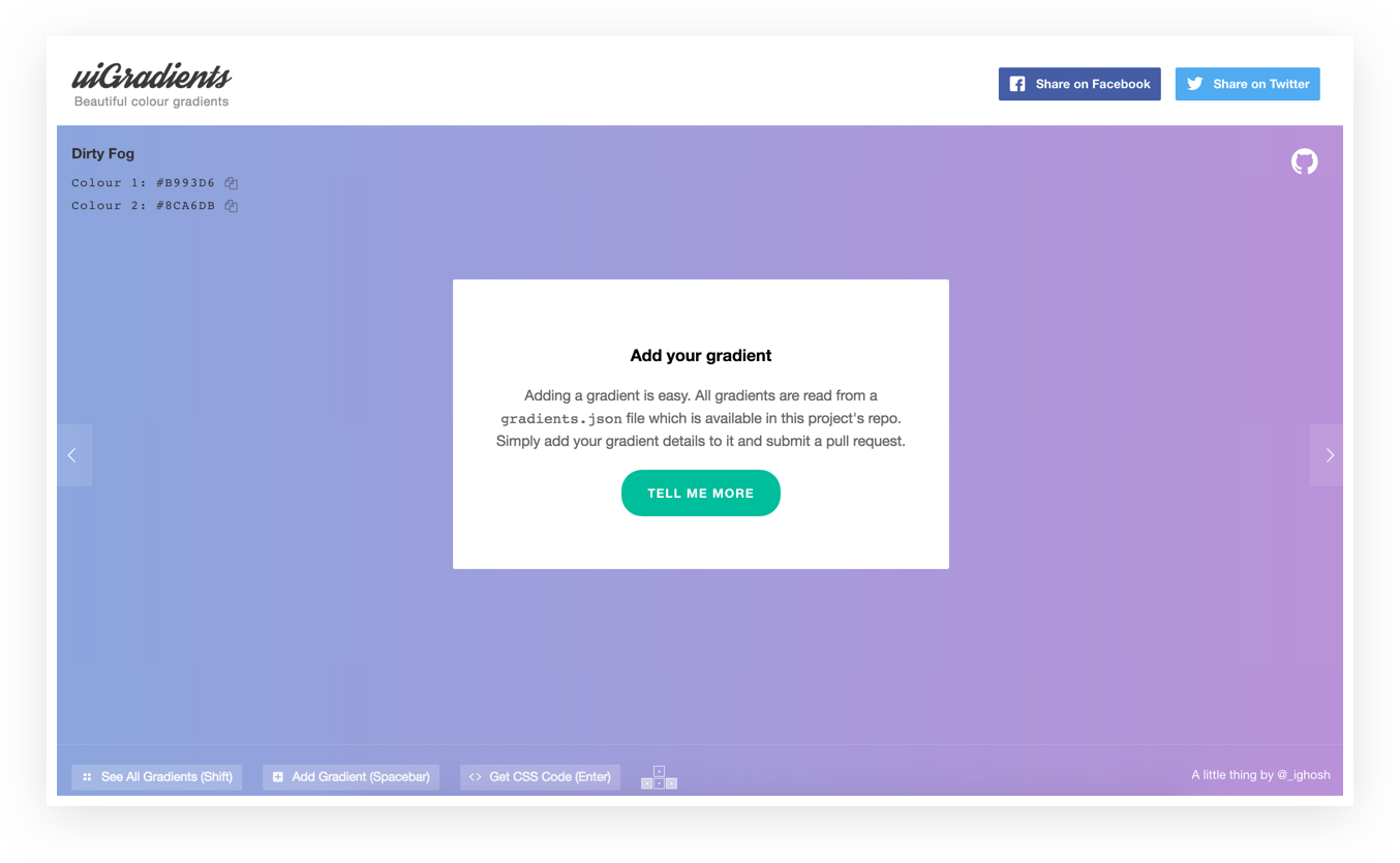 给你一个好看的渐变色方案——uigradients - 知乎