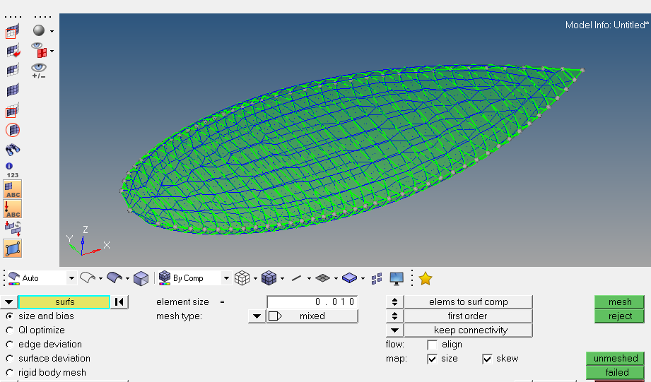 HyperMesh辅助FEKO对NASA almond杏仁体进行RCS仿真 - 知乎
