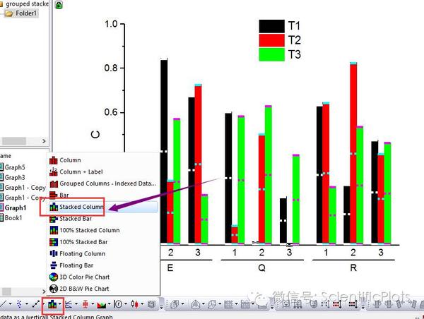 Origin(Pro)：Grouped Stacked Columns【视频】 - 知乎