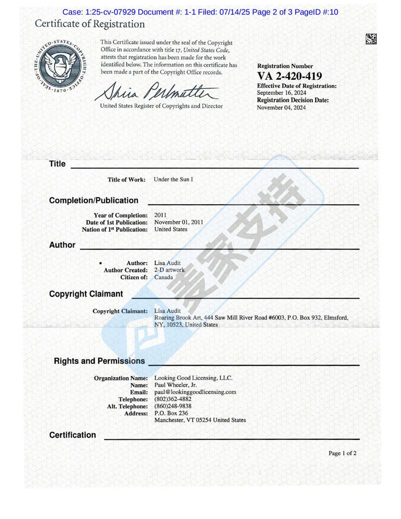 25-cv-07929，keith新案预警！向日葵版权作品正申请TRO冻结 - 知乎