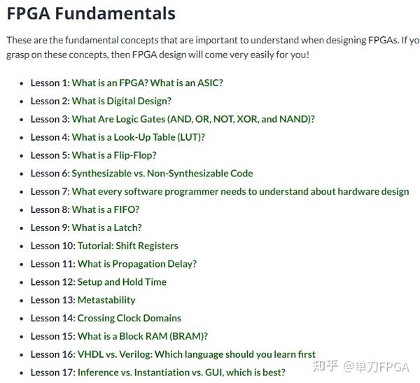 30个FPGA学习网站 - 知乎