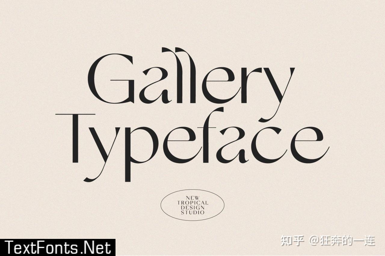Gallery Modern Font - 知乎