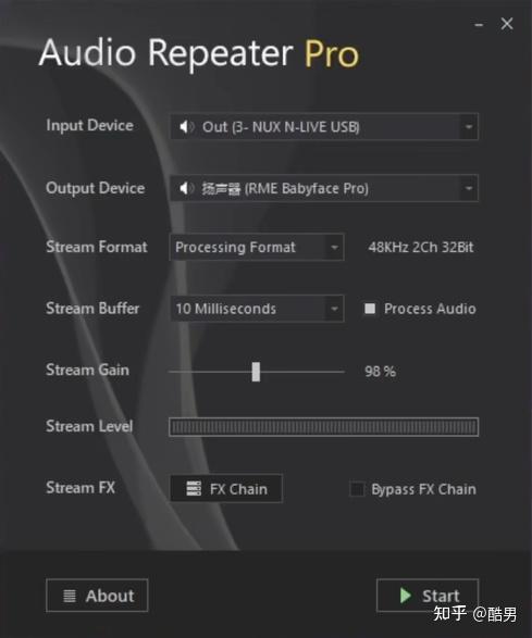 【酷男分享】《Audio Repeater Pro》声卡跳线工具。它可以让你在两块声卡之间进行通道跳线。 - 知乎