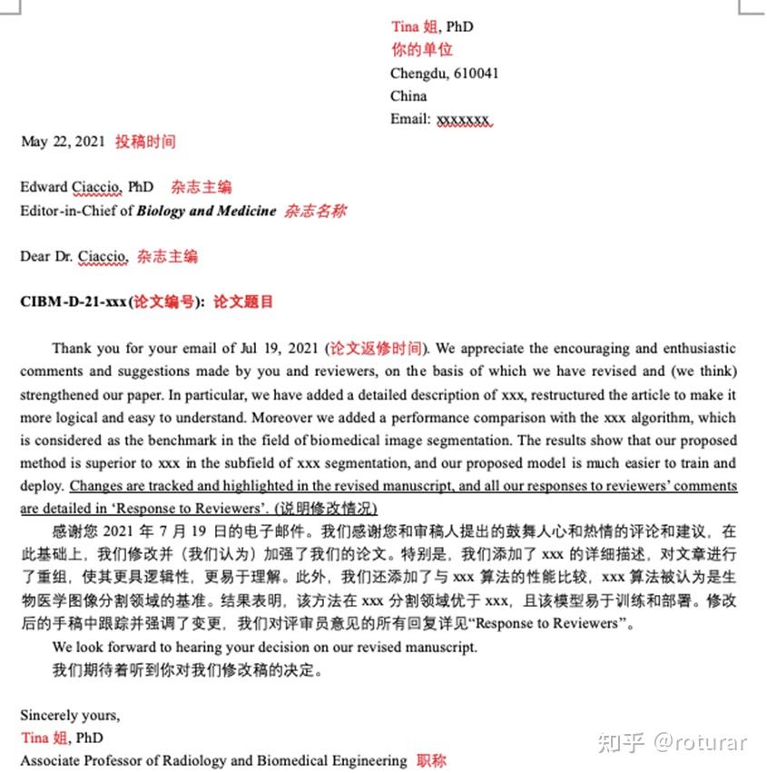 论文投稿之投稿信（cover letter） - 知乎