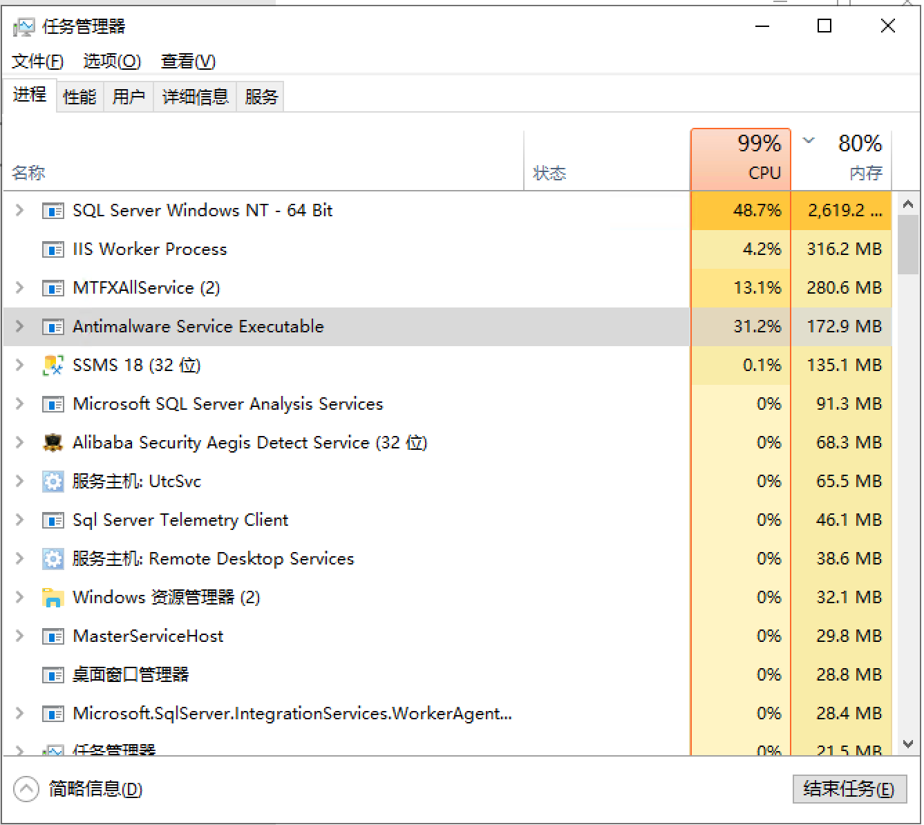 Antimalware Service Executable CPU占用过高怎么办？ - 知乎
