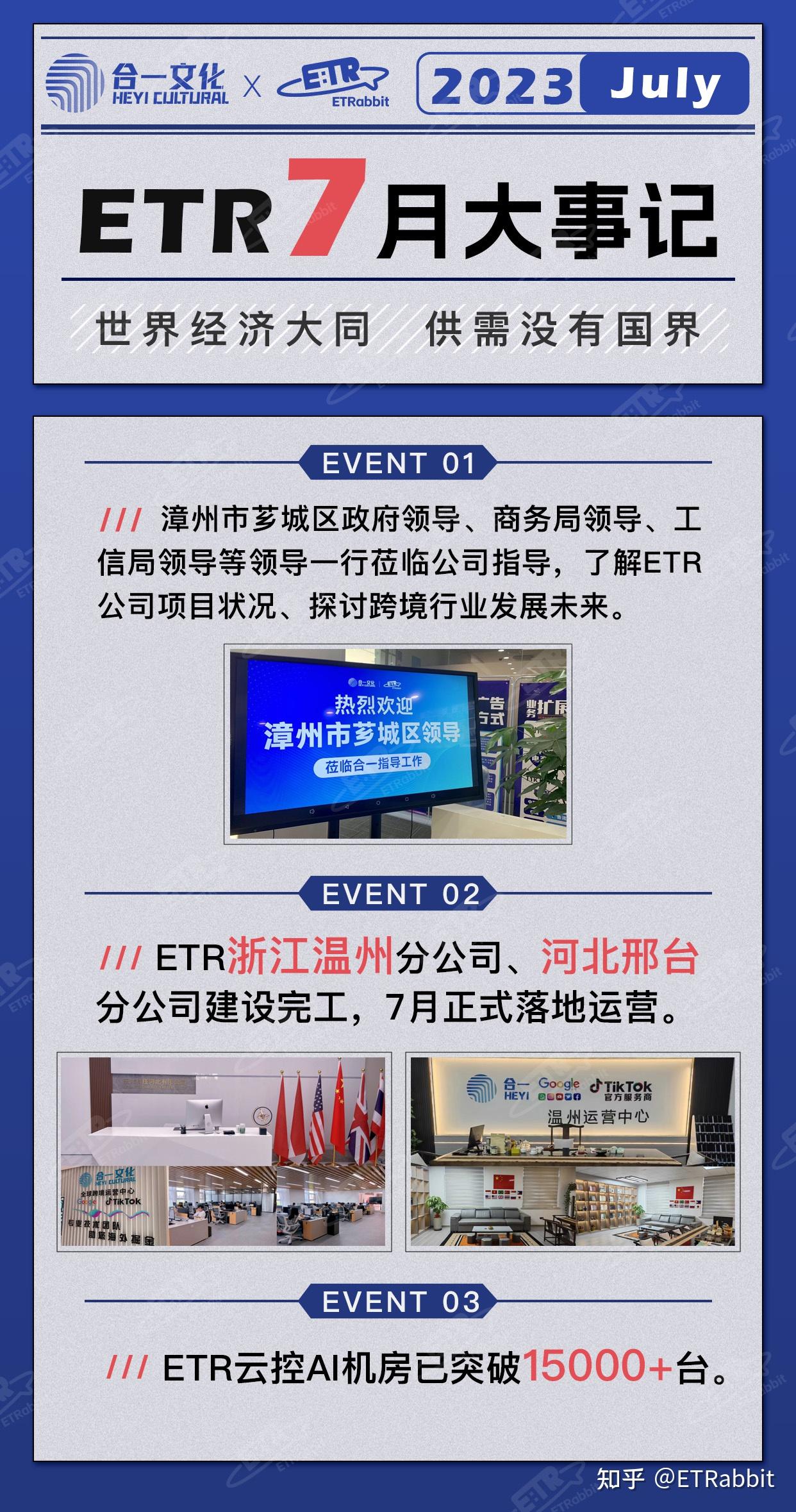 一图带你看ETR7月大事记 - 知乎