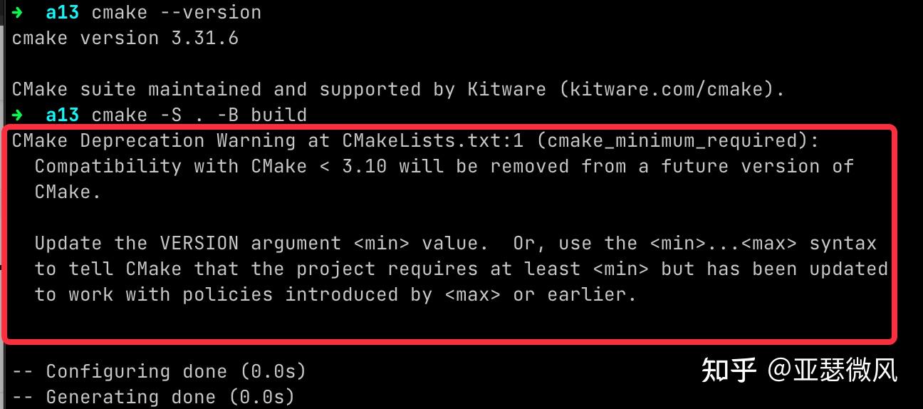 5分钟学会cmake(36): 消除cmake_minimum_required版本过低warning - 知乎