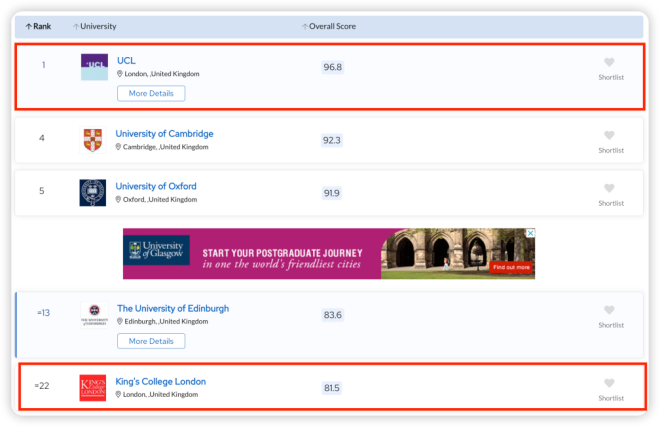 offer季纠结：UCL vs KCL; 爱丁堡 vs 曼大, 如何选？ - 知乎