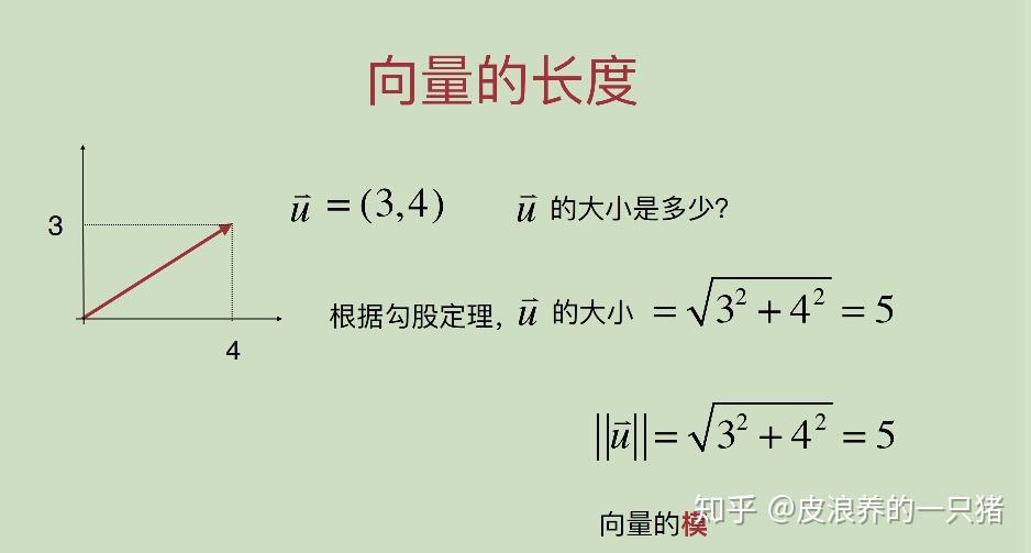 Python线性代数学习笔记——规范化和单位向量,以及python实现向量规范化 知乎