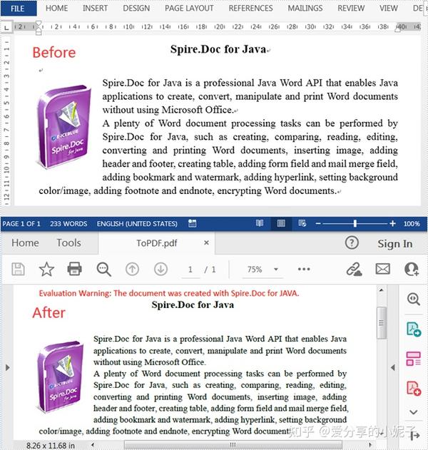 借助spiredoc For Java控件,在java中将 Word 转换为 Pdf 知乎