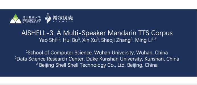 INTERSPEECH2021 | AISHELL-3 - 知乎