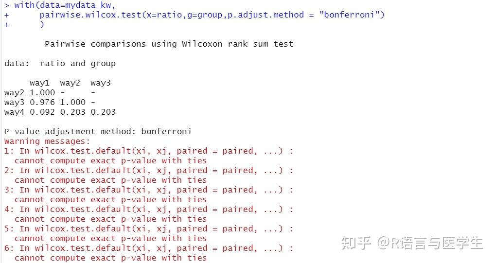 R语言统计—Kruskal-Wallis检验 - 知乎
