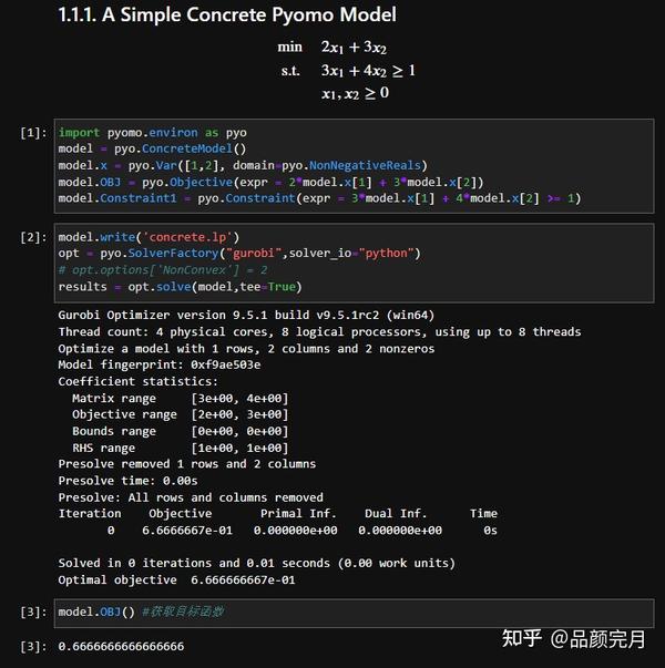pyomo建模，如何获取目标函数的值 - 知乎