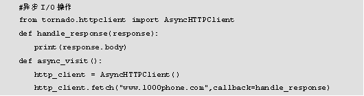 Python Web开发—Tornado高并发处理—Tornado概述与安装、协程的使用、Websocket的运用、Tornado的运行和部署、Tornado操作数据库 - 知乎