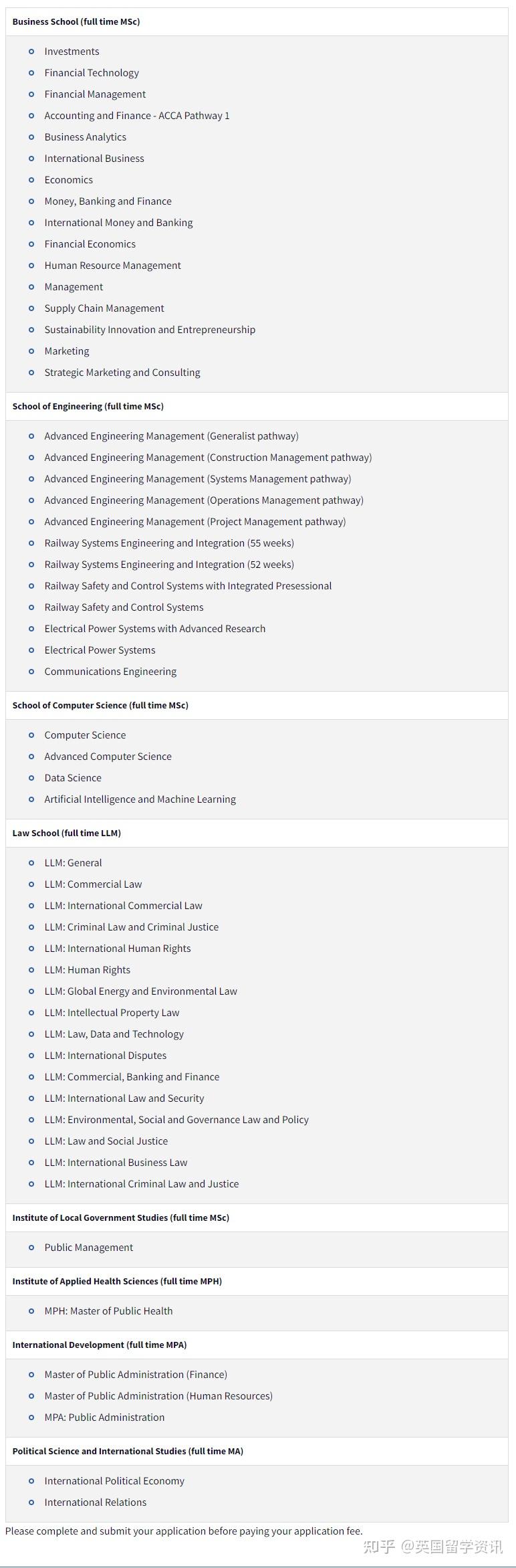 24fall英国QS前100大学申请费汇总，部分院校有上涨！ - 知乎