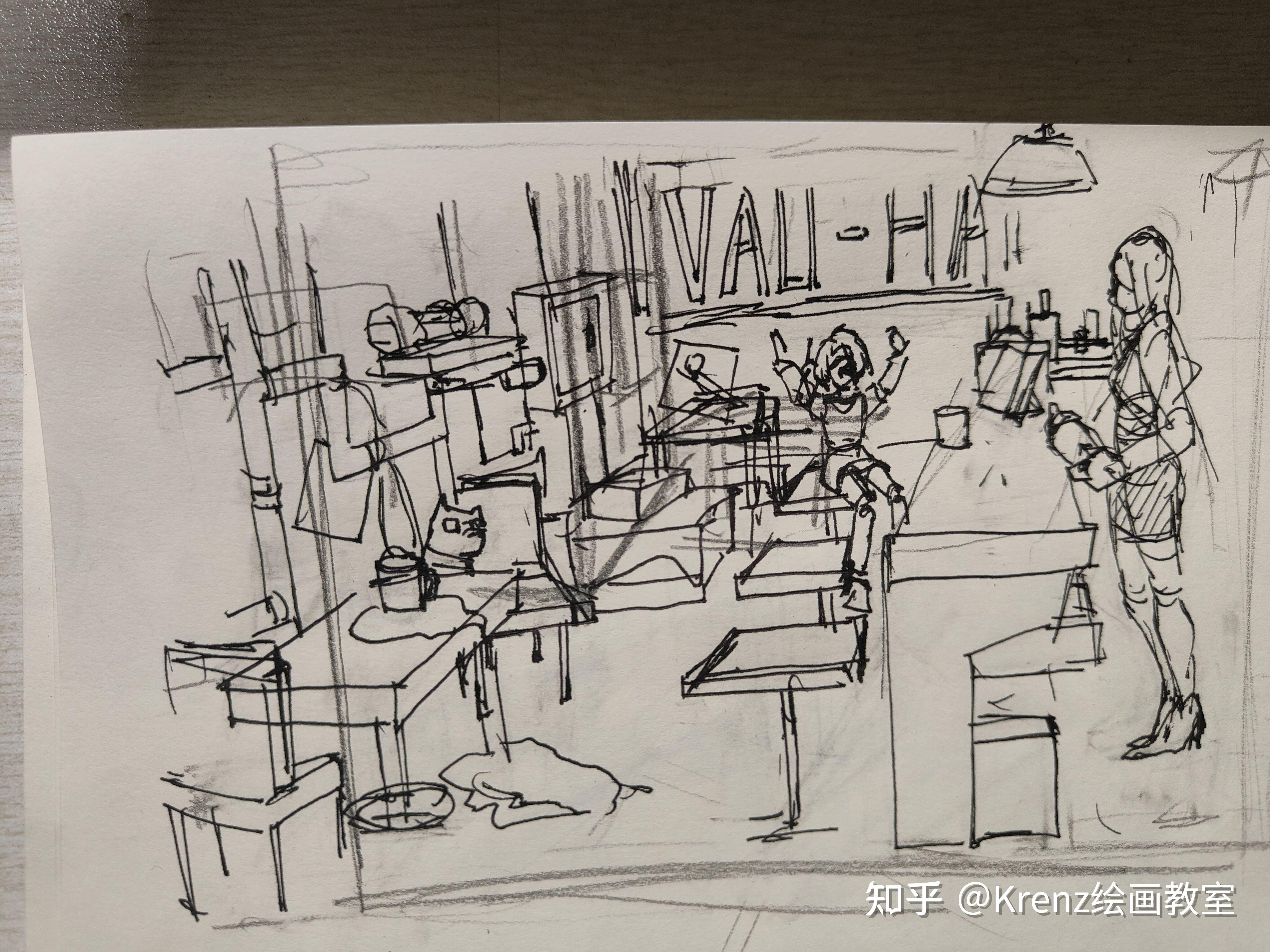 Krenz绘画教室【优秀作业心得】基础透视与结构-0102 - 知乎