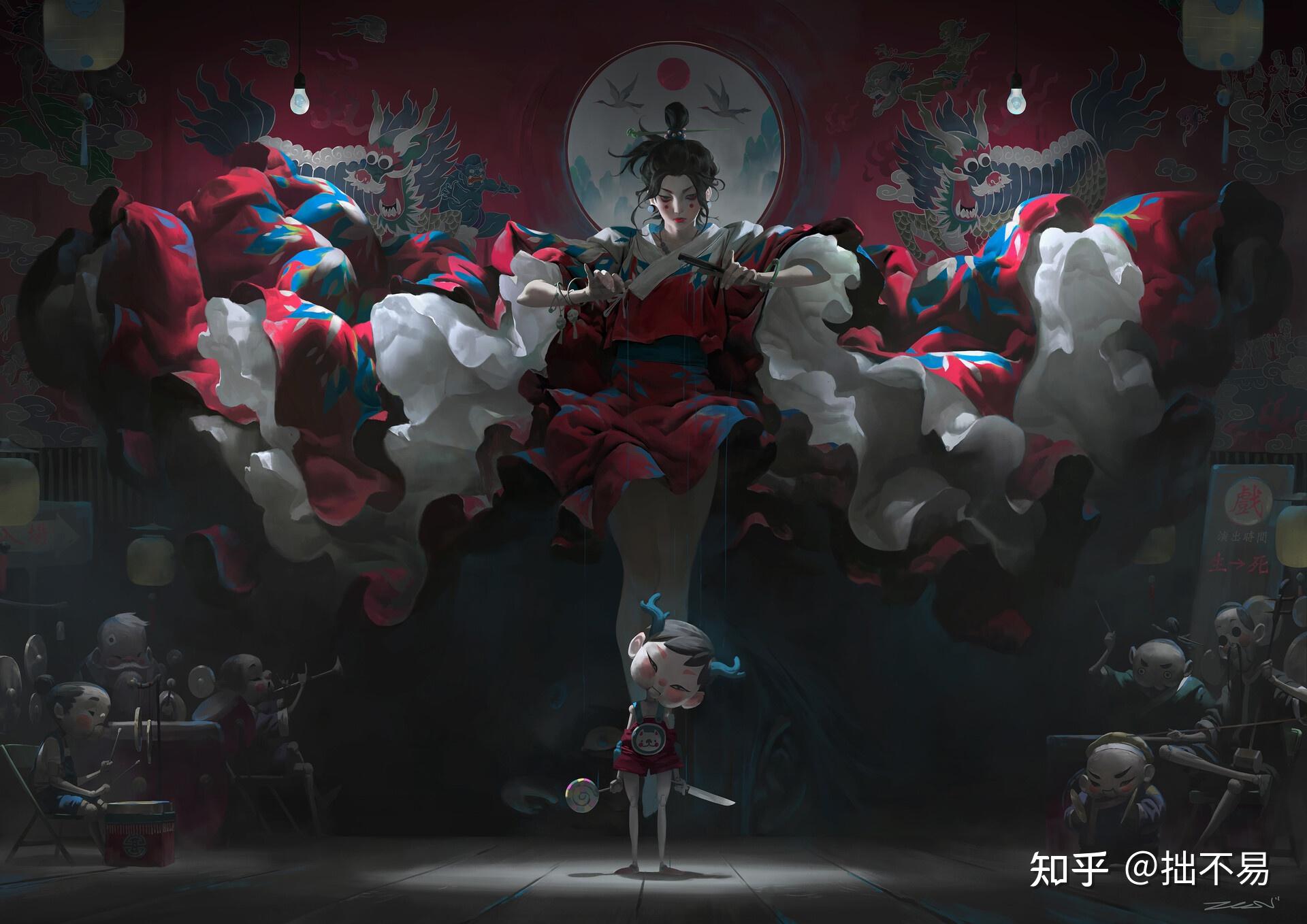 马来西亚鬼怪插画师zeenchin作品集欣赏 - 知乎
