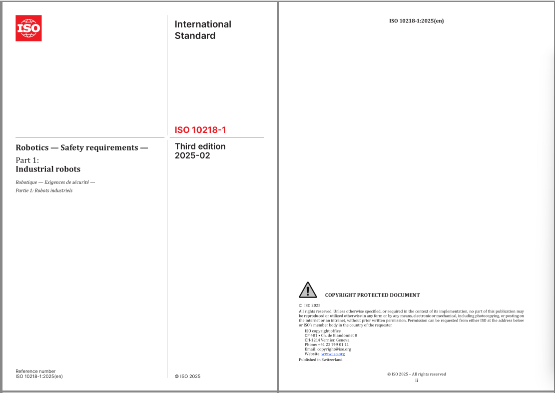 ISO 10218-1-2025.pdf【中文翻译+PDF原文】机器人学 - 安全要求 - 第 1 部分：工业机器人 - 知乎