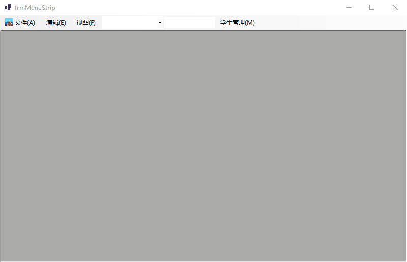 【WinForm详细教程五】WinForm中的MenuStrip 、ContextMenuStrip 、ToolStrip ...