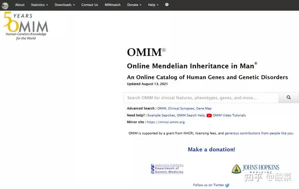 OMIM数据库使用教程免费领！文末免费领！ - 知乎