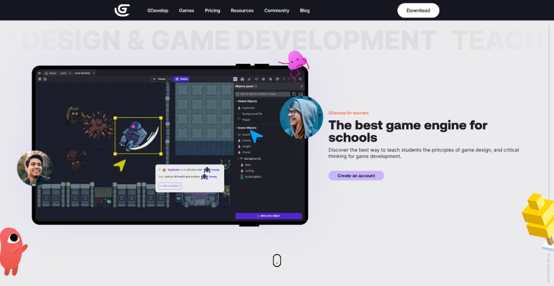 不会写代码，如何开发游戏？｜试试Gdevelop 和Construct3 - 知乎
