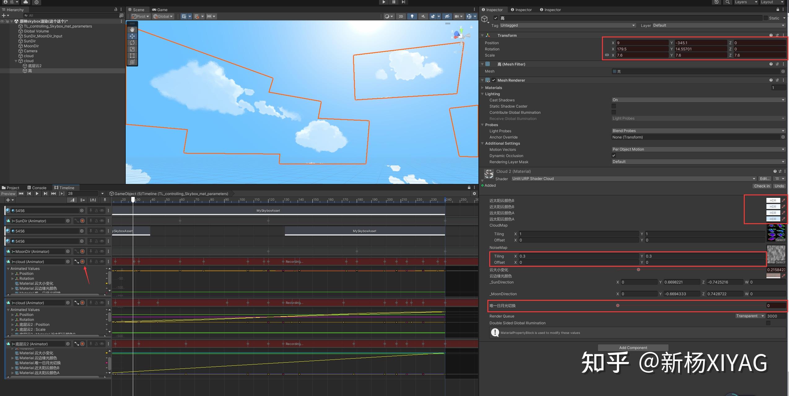 Unity-URP-原神风格程序化天空盒-（1）纸片卡通云 - 知乎