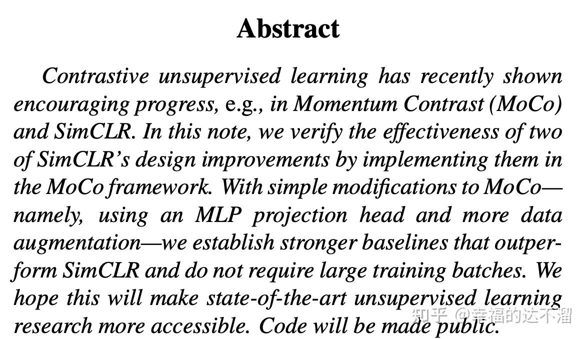 CNN的无监督学习-SimCLR系列和MoCo系列 - 知乎