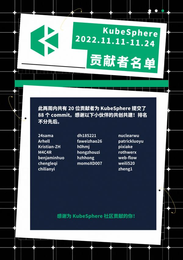 KubeSphere 社区双周报 | KubeKey v3.0.2 发布 | 2022-11-24 - 知乎