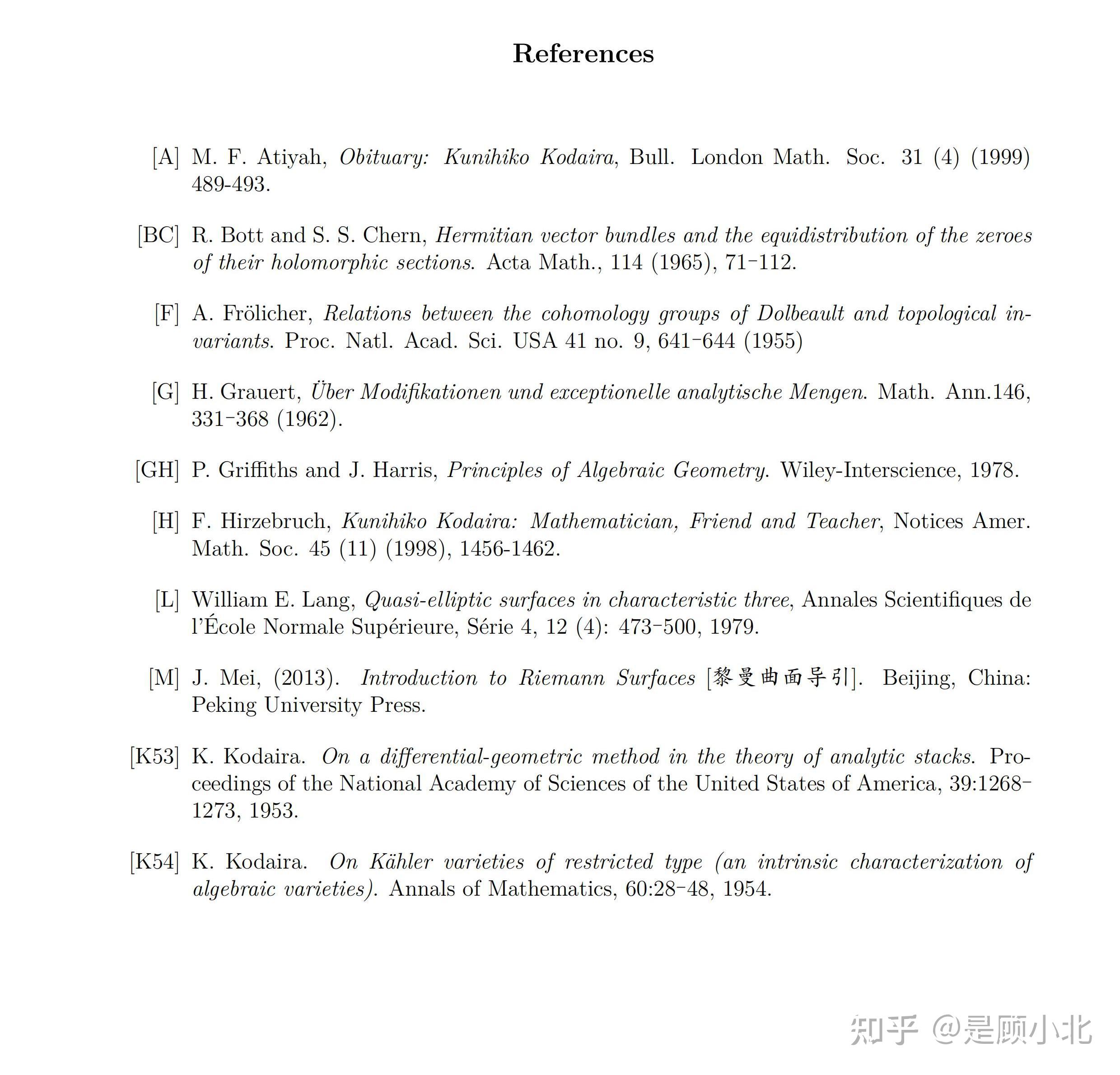 Kodaira Vanishing Theorem And Embedding Theorem （小平消灭定理和嵌入定理） - 知乎