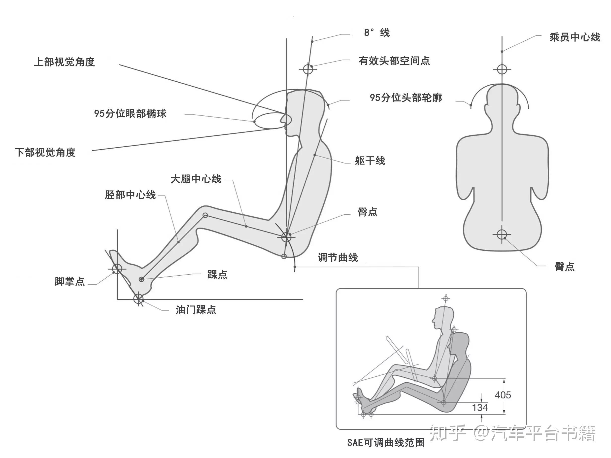 H-point 乘员布局Occupant packaging - 知乎
