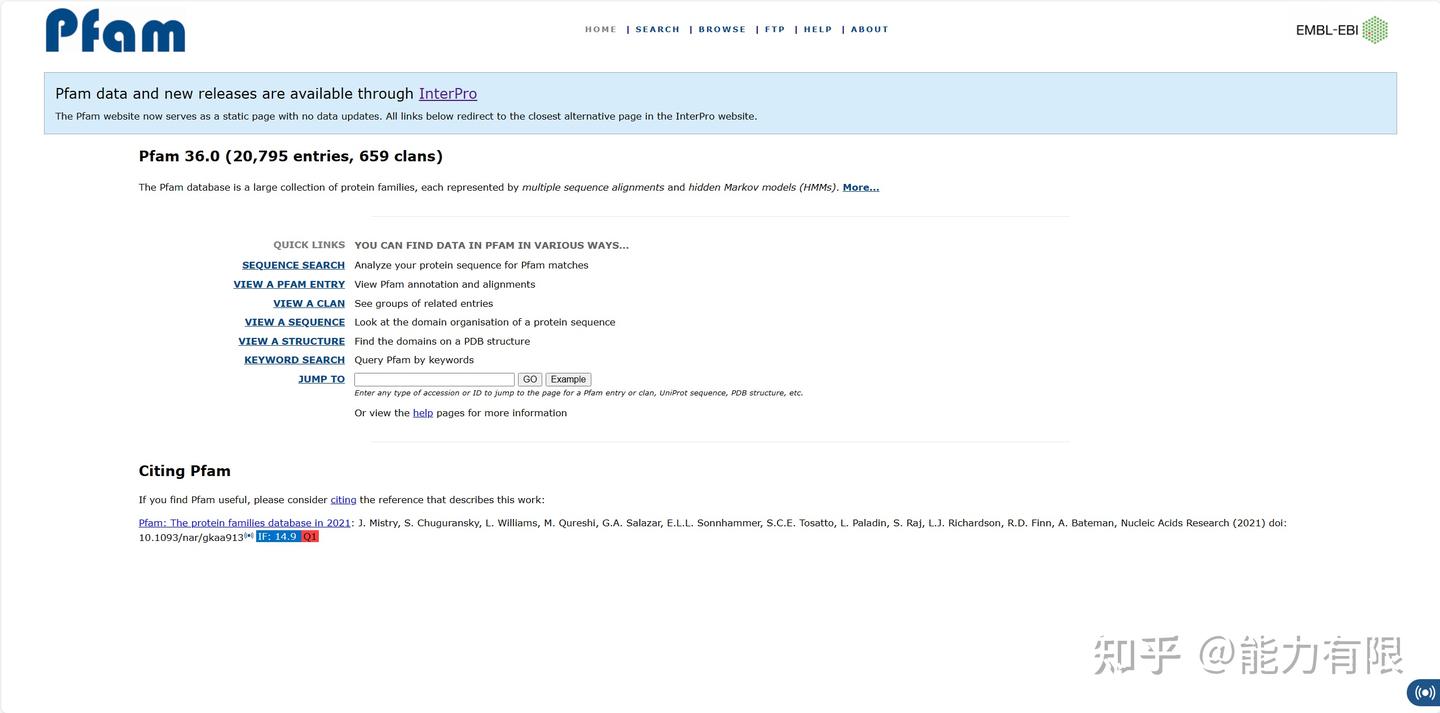 新版pfam查找同源基因的hmm文件下载 - 知乎