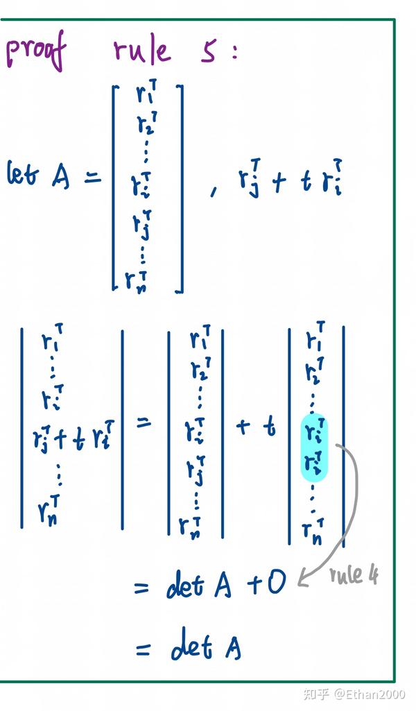 利用行列式最简单的三个基本性质梳理有关行列式的计算 - 知乎