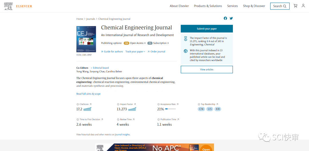 5分涨至13分的Top期刊，今年新突破！审稿快，发文量大，国人友好，无版面费 - 知乎