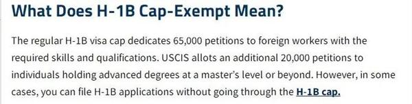 不需要抽签的H-1B｜解锁高阶隐藏玩法H-1B Cap-exempt - 知乎
