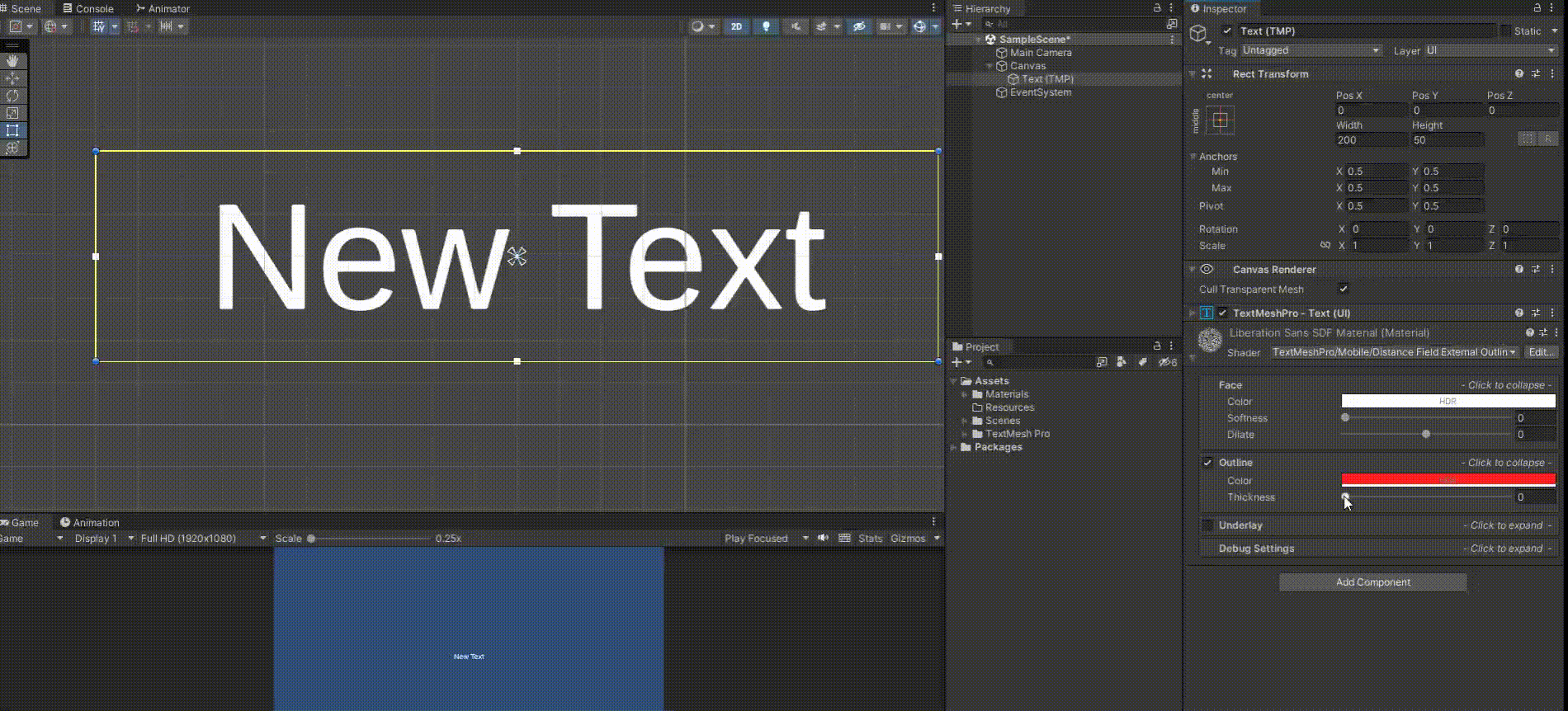 TextMeshPro文本外描边实现 - 知乎