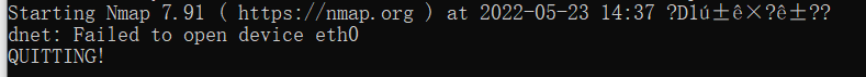 Nmap扫描报dnet: Failed to open device eth0 - 知乎