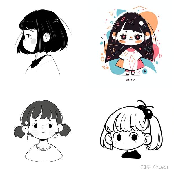 midjourney 风格探索-卡通线稿 - 知乎