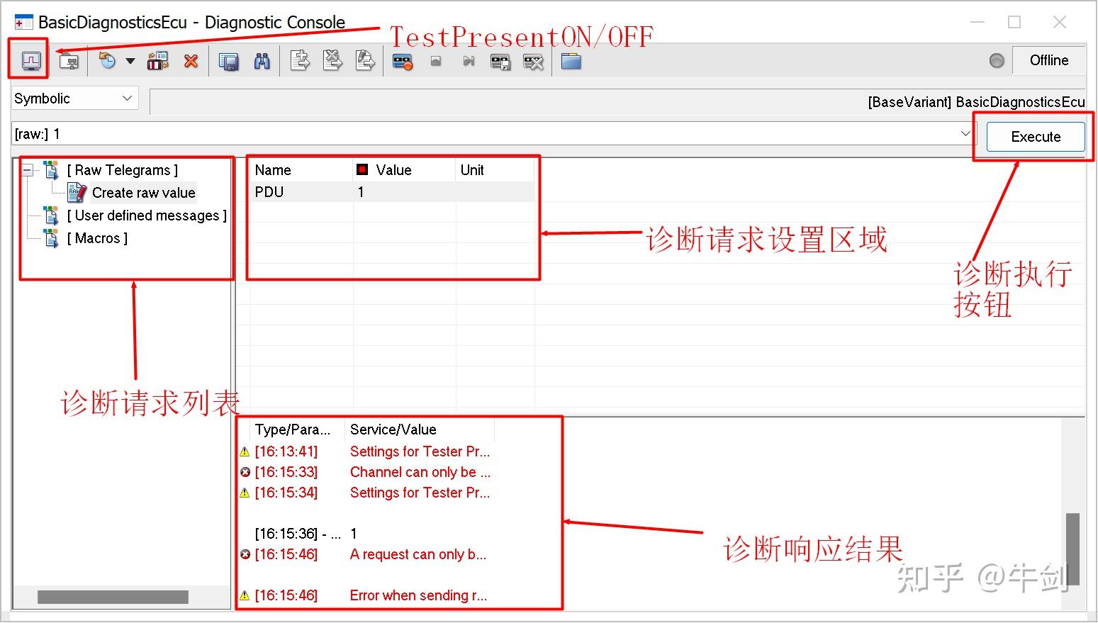 2.8 CANoe中常见的诊断窗口 - 知乎