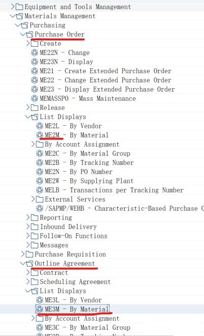 SAP MM 采购报表ME2M和ME3M - 知乎