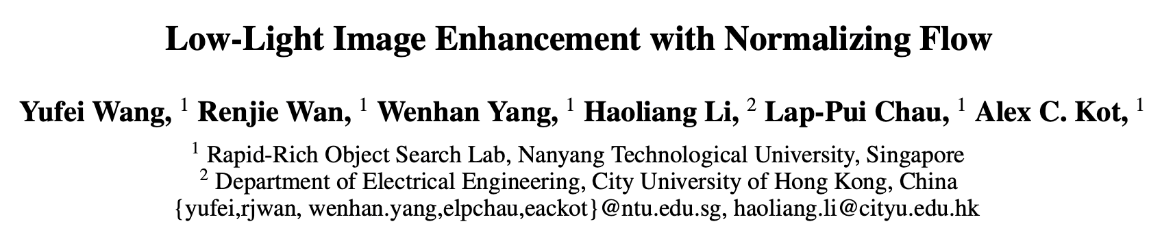 AAAI2022｜LLFlow:南洋理工提出流正则模型提升图像弱光增强性能 - 知乎